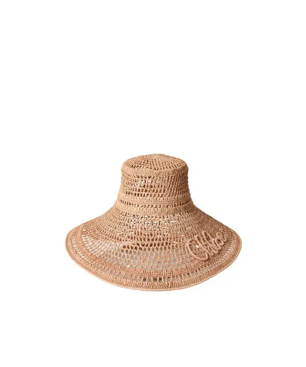 Chloé Lightweight Straw Hat - Nude
