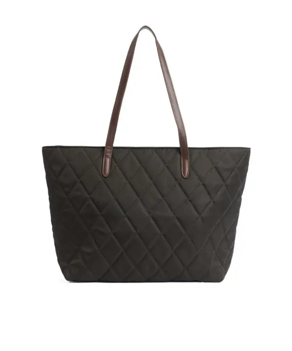 Barbour Solid Color Shoulder Bag - Black