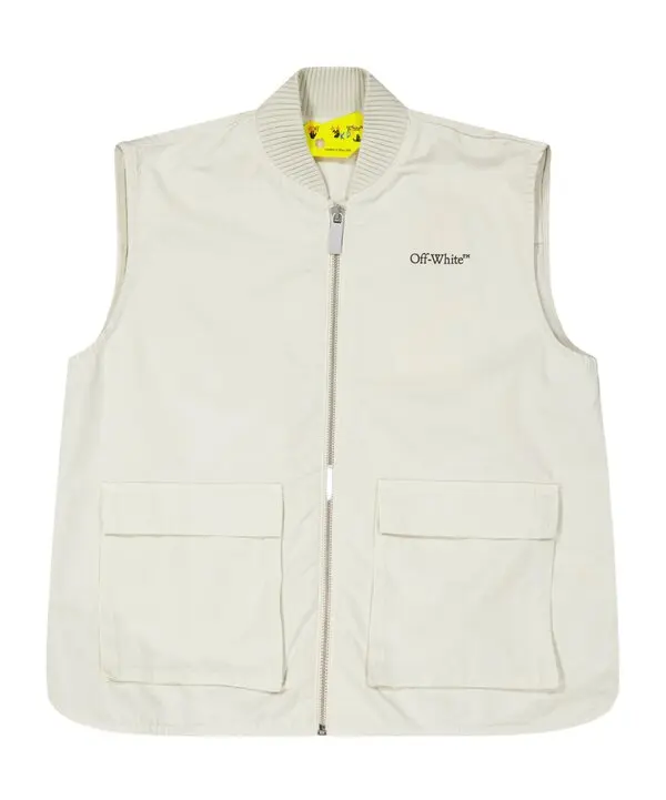 Off-White Sleeveless Coat
