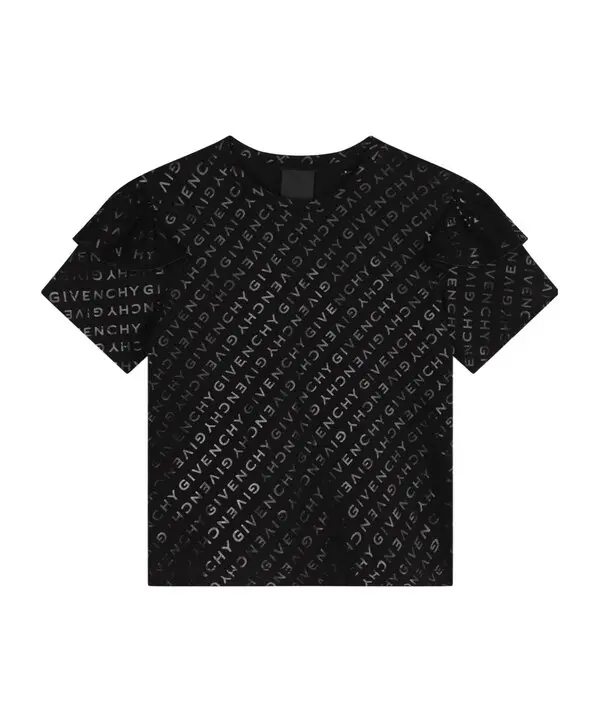 Givenchy Stretch Shortsleeve Cropped Tshirt