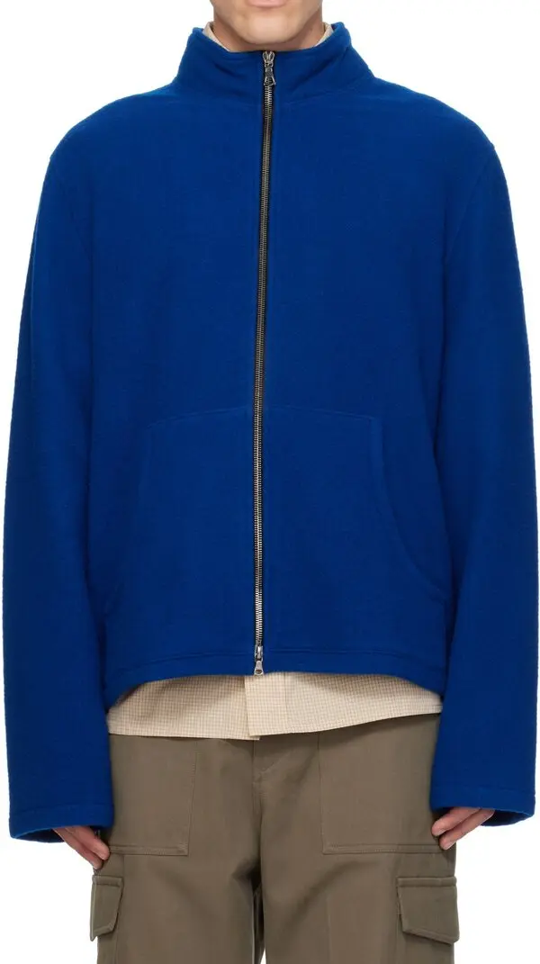 RIER Zip-up Jacket - Indigo