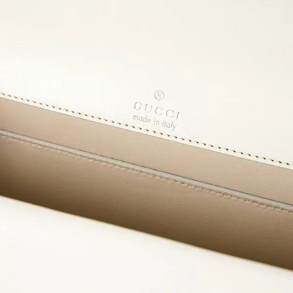 Gucci Smooth Leather Flap Crossbody Bag