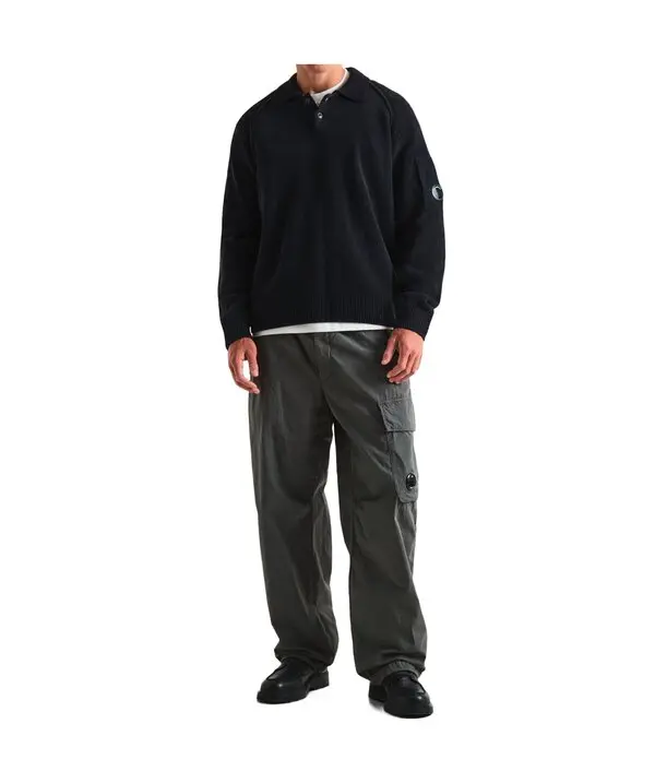 C.P. COMPANY Midweight Knit Polo Sweater