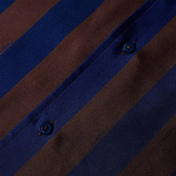 Fendi Verticalstriped Shortsleeve Shirt