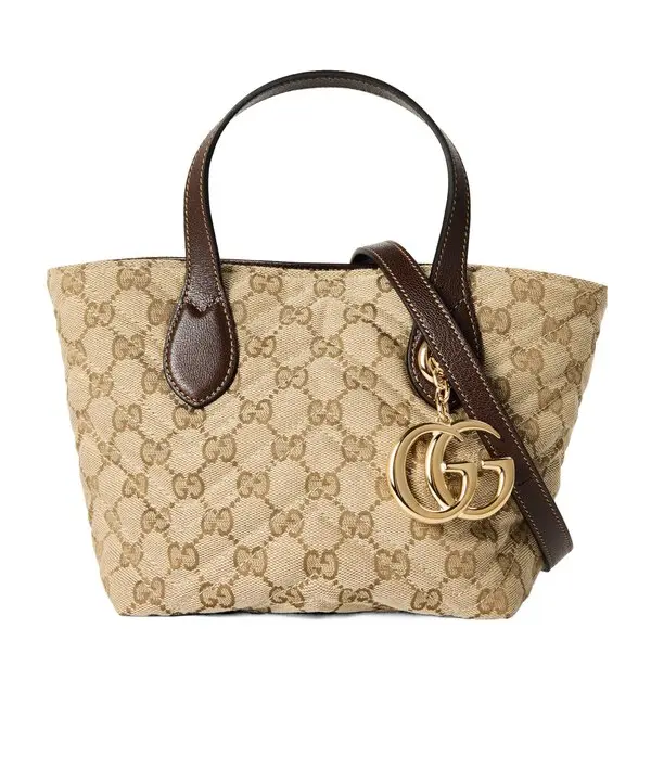 Gucci Quilted Mini Tote - Nude