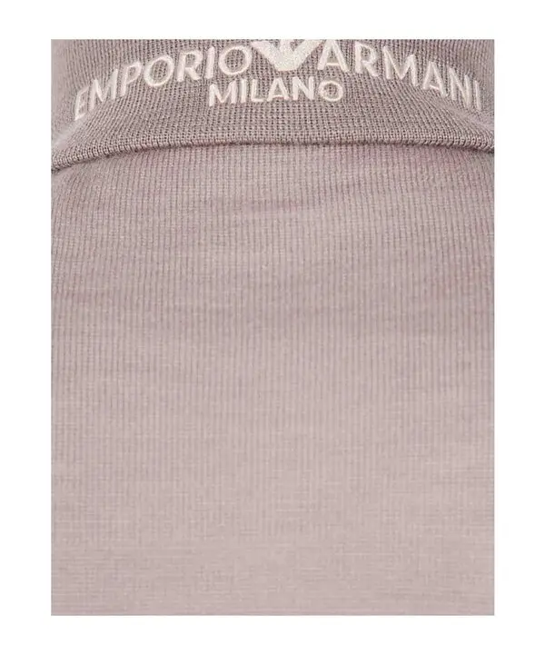 Emporio Armani Two-tone Plain-knit Partial-zip Jumper