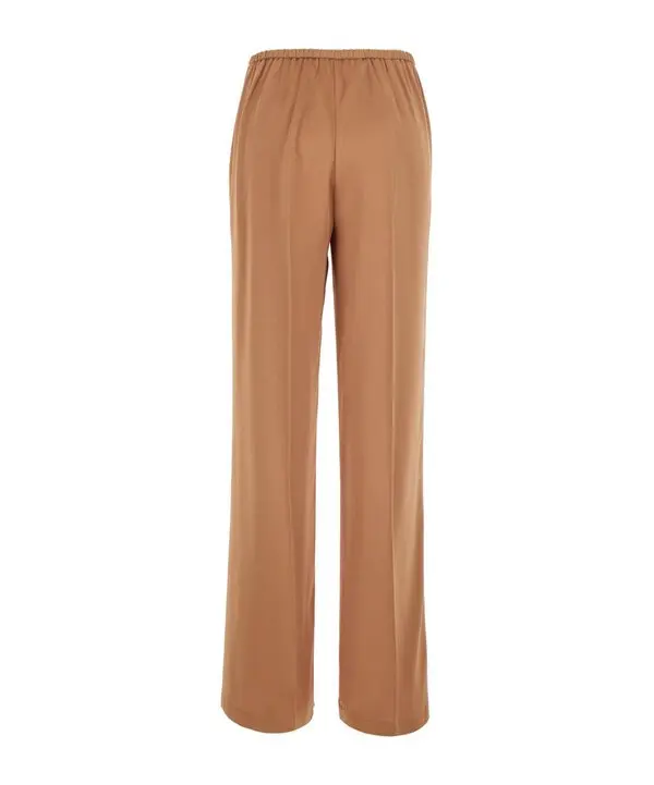 FORTE_FORTE Elasticated Waist Straight Leg Trousers