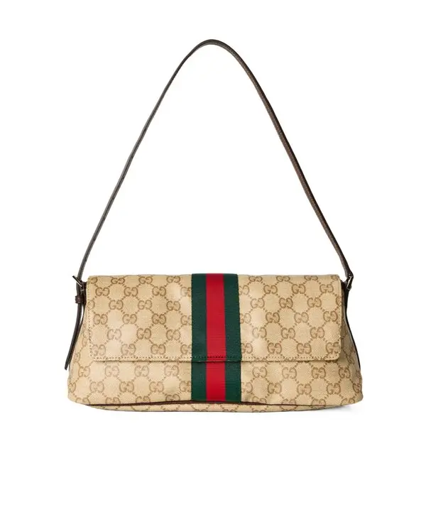 Gucci Monogram Shoulder Bag - Nude