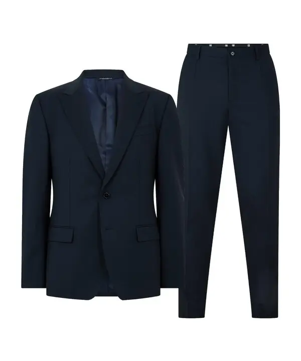 Dolce & Gabbana Dg Gabardine Suit Sn63 - Black
