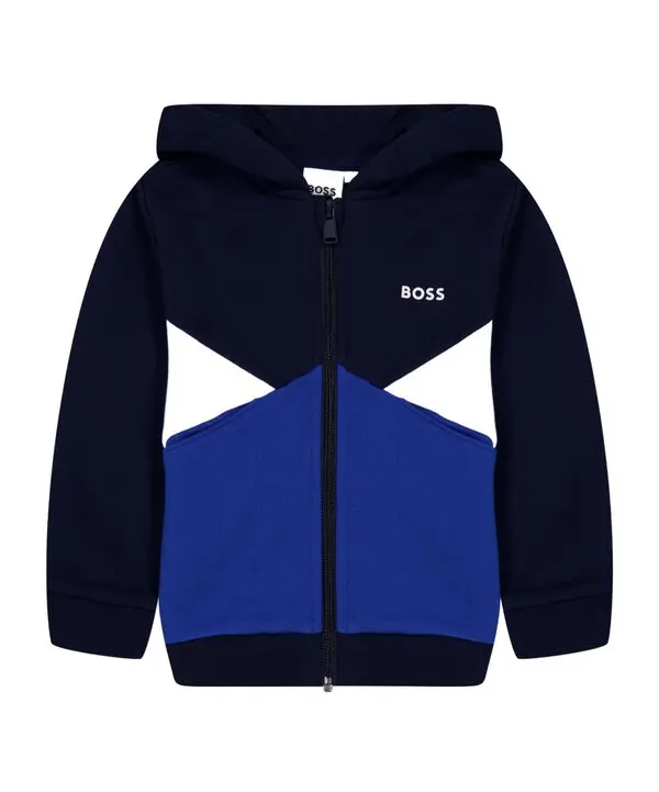 Hugo Boss Long Sleeve Zip Up Jacket - Black