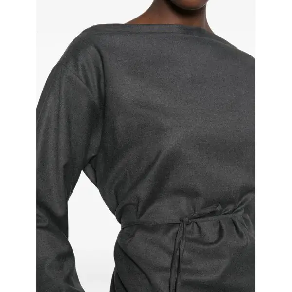 Barena Venezia Draped Neck Tiewaist Longsleeve Top