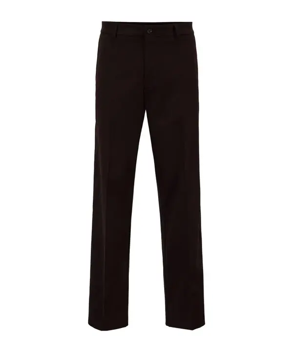 Hugo Boss Solid Color Casual Long Pants - Black