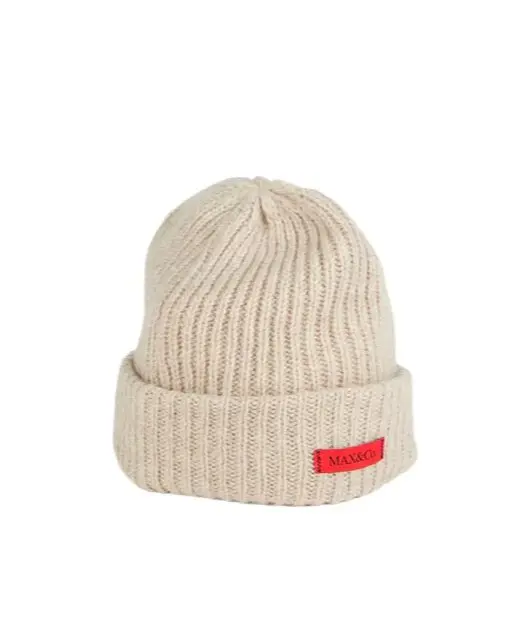 MAXCO. Simple Solid Color Knitted Hat - Nude