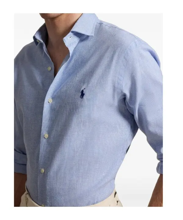 Polo Ralph Lauren Logo Embroidered Curved Hem Shirt