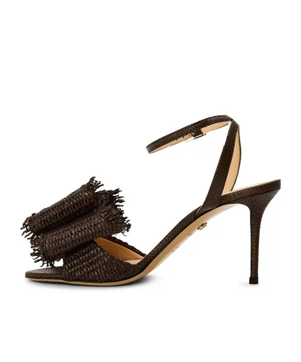 MACHMACH Mach & Mach Raffia Heeled Sandals