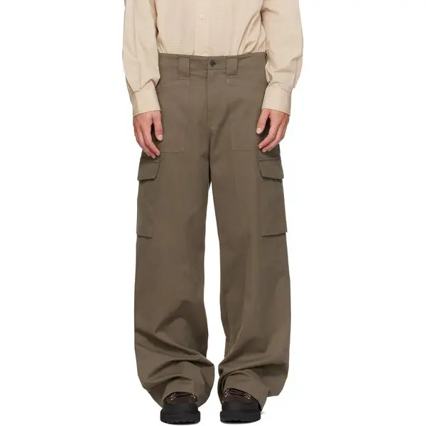 RIER Belt-loop Cargo Pants - Khaki