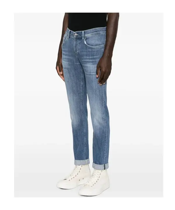 DONDUP Faded Whiskered Jeans