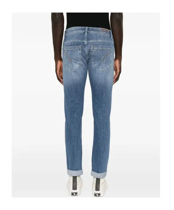 DONDUP Faded Whiskered Jeans