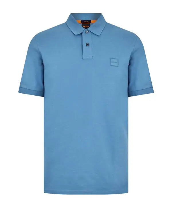 Hugo Boss Solid Color Polo Shirt - Blue