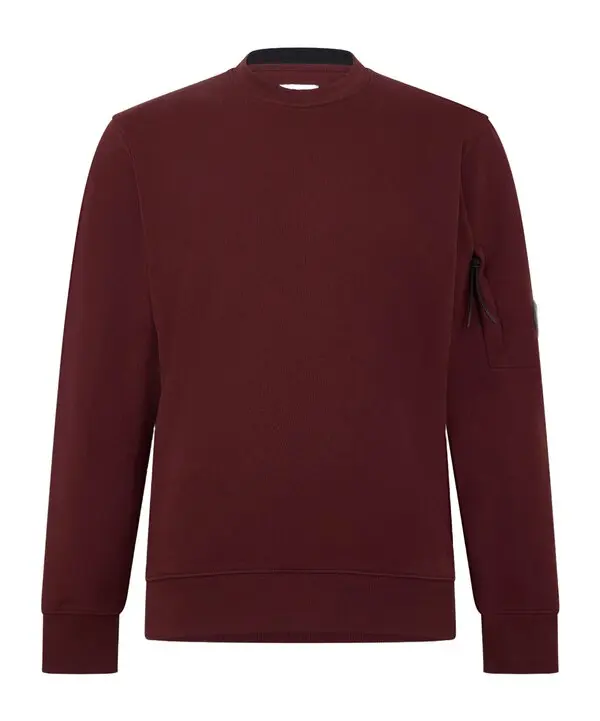 C.P. COMPANY Lens Crew-neck Sweatshirt - Brown