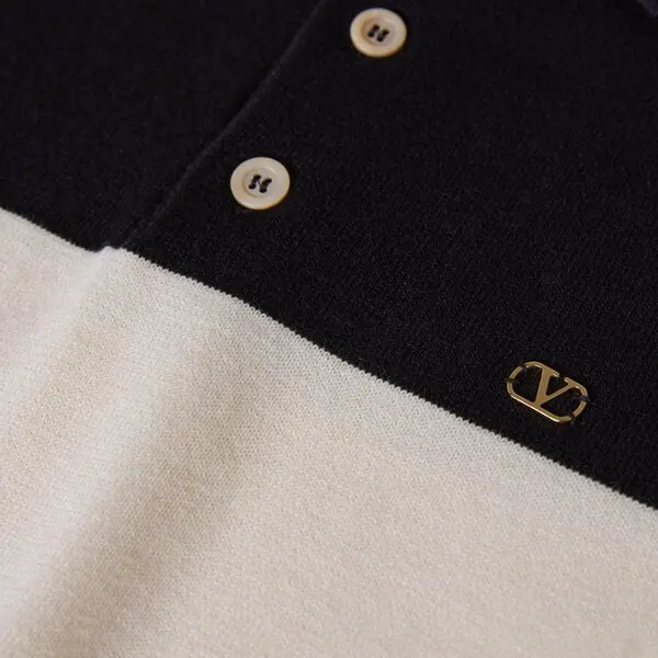 Valentino Garavani Shortsleeve Knit Polo Shirt