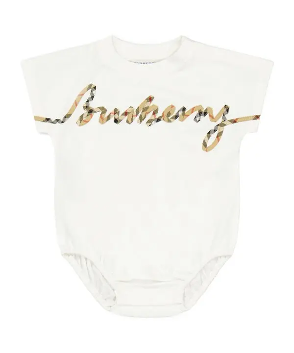 Burberry Printed Onesie - White