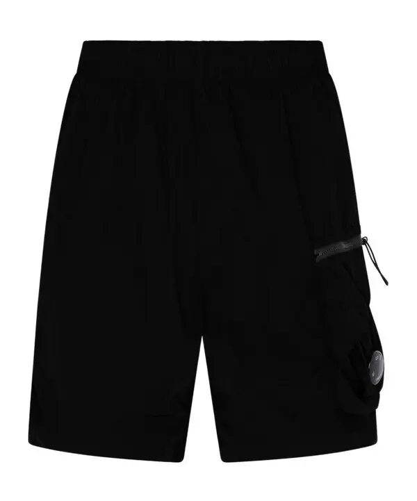 C.P. COMPANY Swim Shorts With Lens Detail - Black