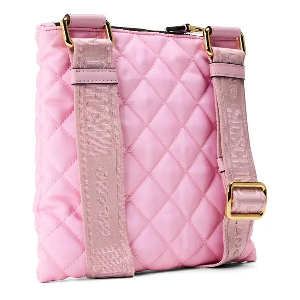 Moschino Quilted Logo Pouch With Chain Strap