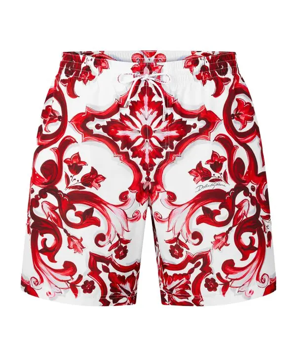 Dolce & Gabbana Printed Shorts - White