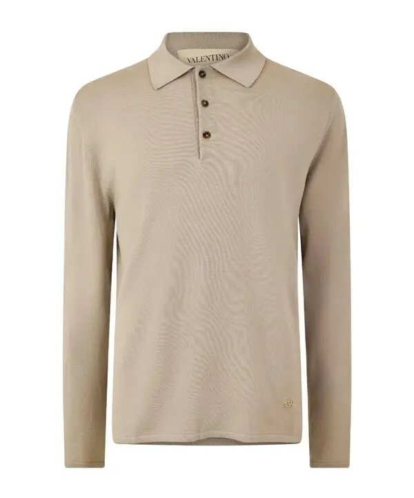 Valentino Garavani Longsleeve Knit Polo