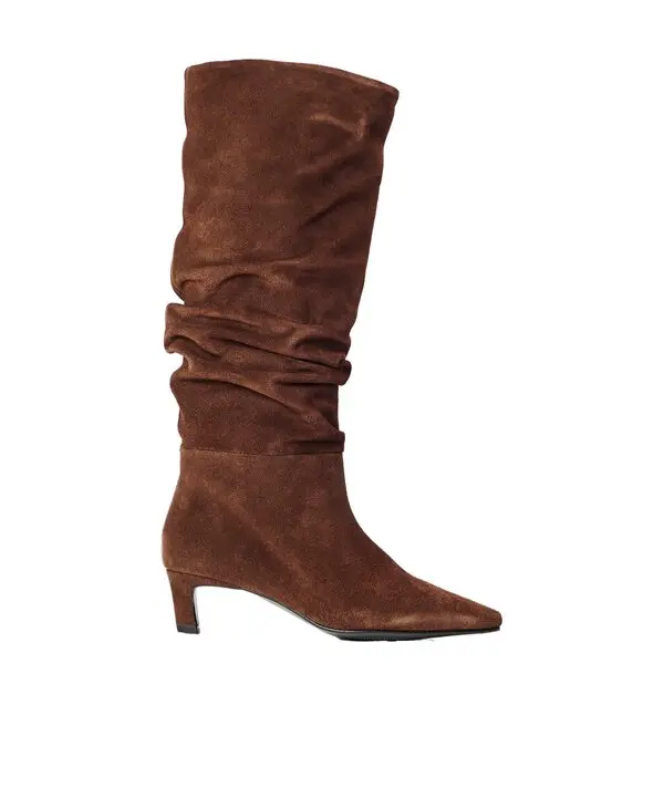 ALOHAS Solidcolor Highknee Boots - Brown