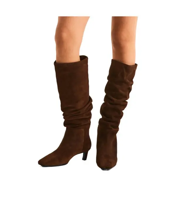 ALOHAS Solidcolor Highknee Boots