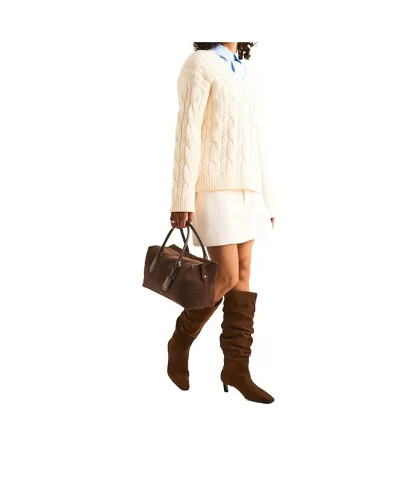 ALOHAS Solidcolor Highknee Boots