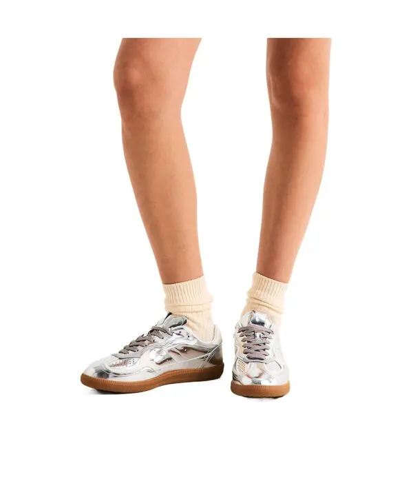ALOHAS Minimalist Versatile Metallic Low-top Trainers - No