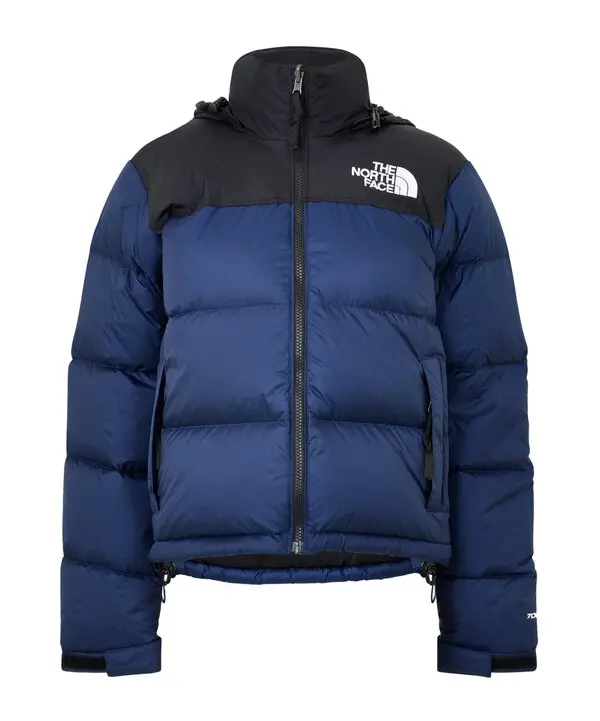 The North Face Retro Nuptse Water Resistant Goose Down Short Puffer Jacket - Blue