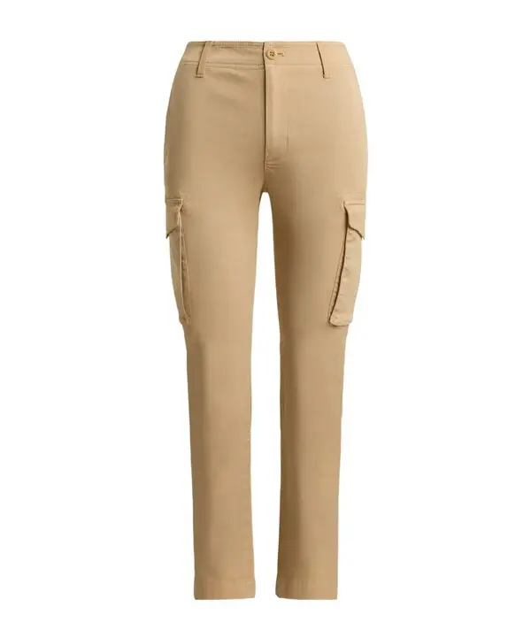 Ralph Lauren Solid Color Casual Long Pants