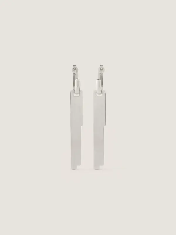 Givenchy Tape Earrings In Metal And Enamel