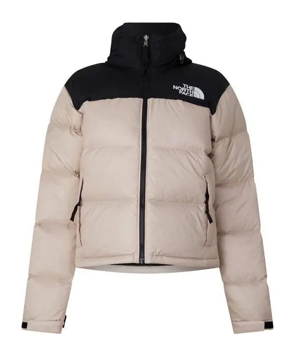 The North Face Water Resistant Goose Down Short Puffer Jacket - Nude