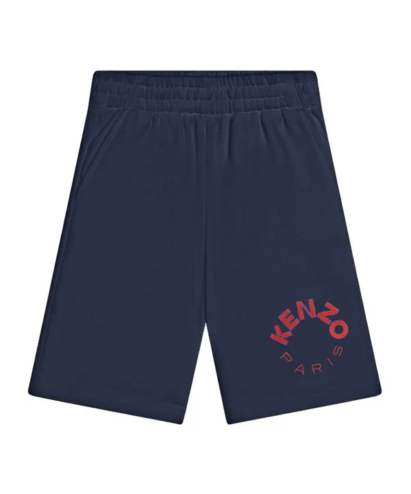 Kenzo Logo Print Elasticated Waistband Shorts