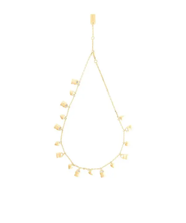 Chloé Charm Pendant Necklace - Gold
