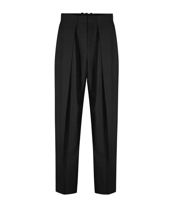 Balmain Solid Color Pleated Trousers