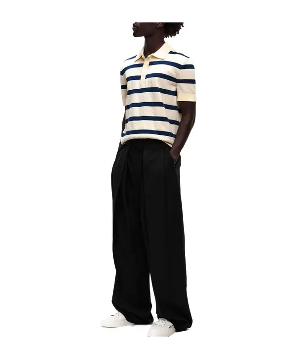 Balmain Solid Color Pleated Trousers