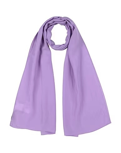 MAXCO. Solid Color Satin Scarf - Purple
