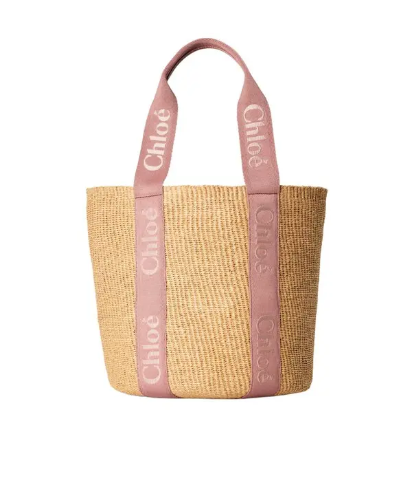 Chloé Woody Tote Bag - Nude