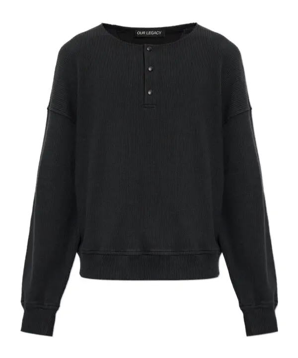 Our Legacy Long-sleeve Ribbed Sweatshirt