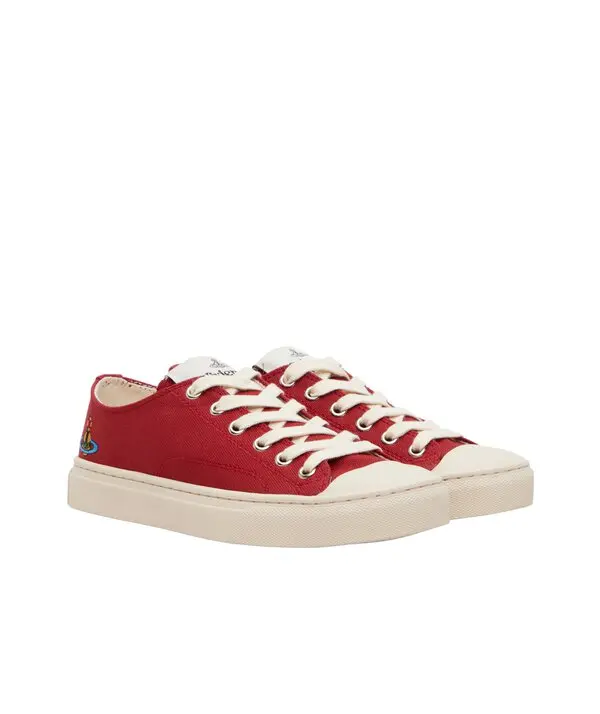 VIVIENNE WESTWOOD Low Top Plimsoll Sneakers - Red/multicolor