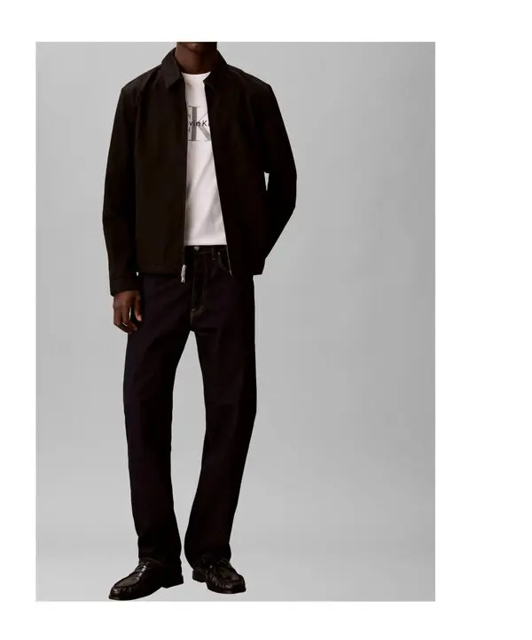 Calvin Klein Zip-up Jacket With Wing Collar