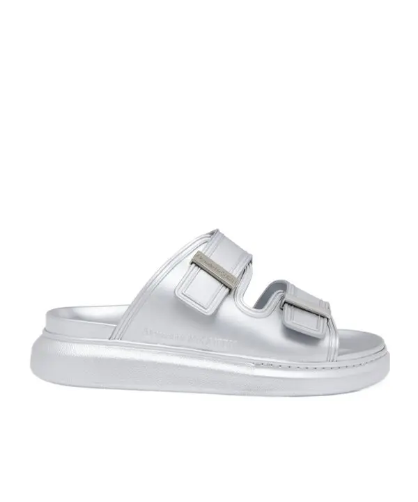 Alexander McQueen Hybrid Buckled Sandals - Silver