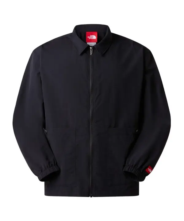 The North Face Zip-up Shirt Jacket With Box Logo - Black