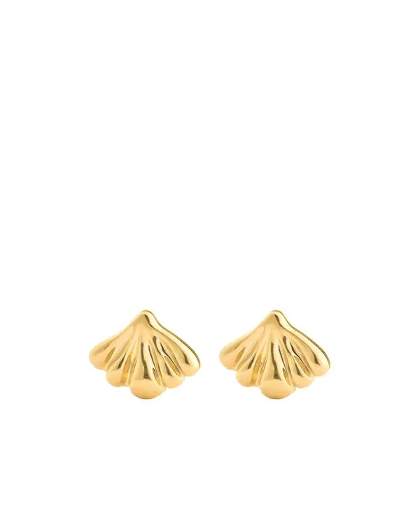 Chloé Shell Earrings - Yellow